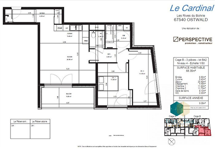 Ostwald : Appartement 3 pièces à louer
