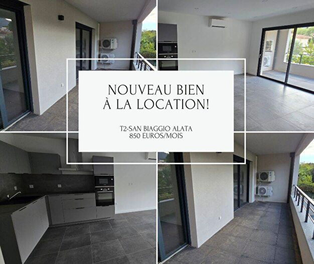 Appartement à louer - Alzo Di Leva, Ajaccio - 2 pièces - 1 chambre