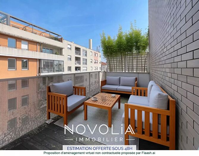 Appartement à vendre - Villeurbanne, Grand Clément - 2 pièces - 1 chambre