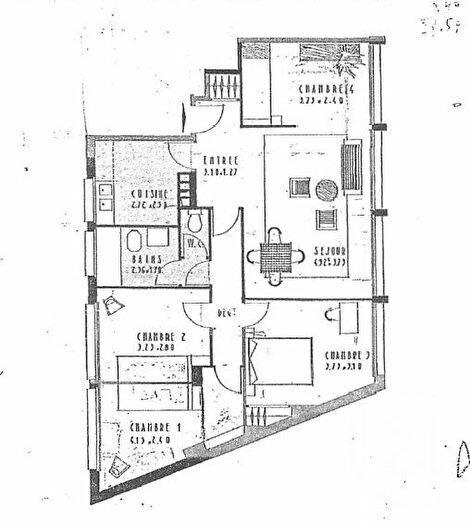 Appartement 4 pièces à vendre - Paris 13ème, Olympiades, Choisy
