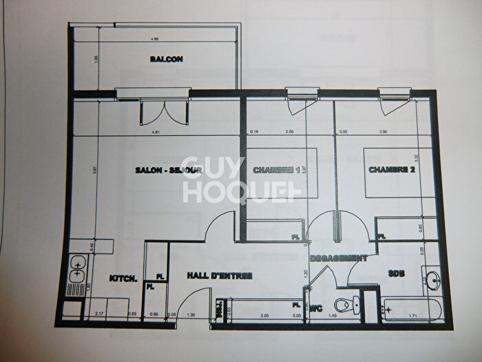 Appartement à vendre - Muret, Saint-Jean - 3 pièces - 2 chambres