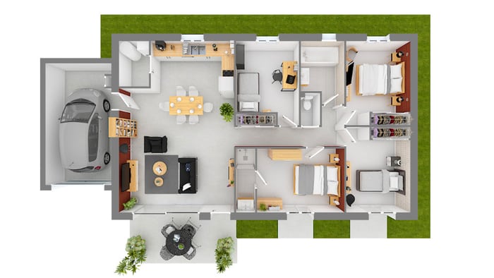 Maisons à vendre et appartements à louer - 3