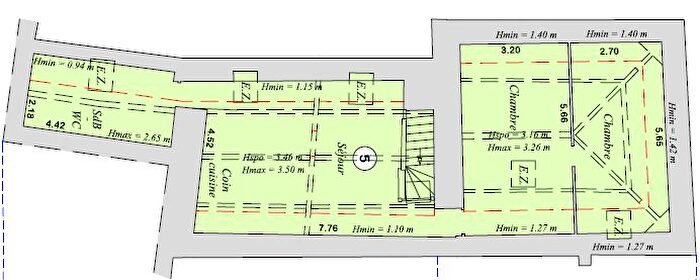 Appartement à vendre - Valmondois - 3 pièces - 2 chambres