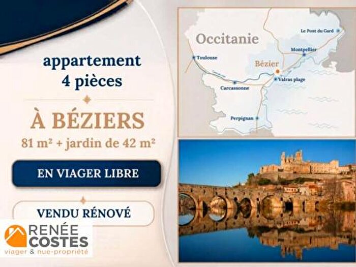 Appartement 4 pièces à Béziers, Garrissou, Plaisance, à vendre