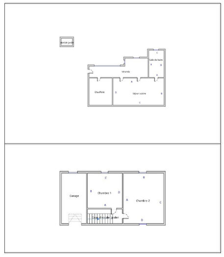 Maison à vendre - Périgueux, Haut-Périgueux, Pompidou Hôpital - 3 pièces - 2 chambres
