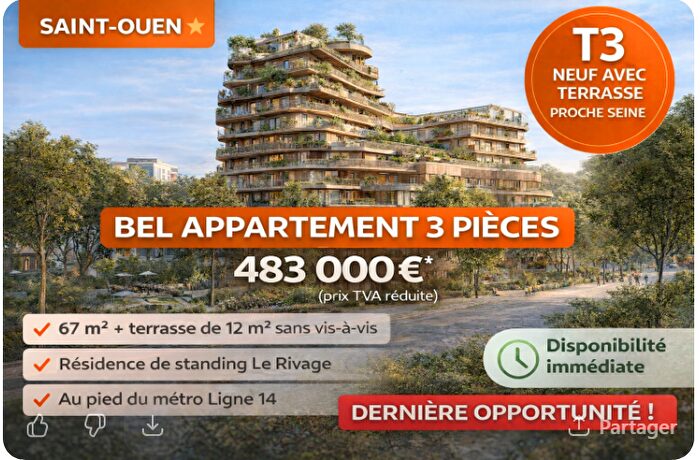 Maison 3 pièces à Saint-Ouen, Victor Hugo, Les Docks, à vendre