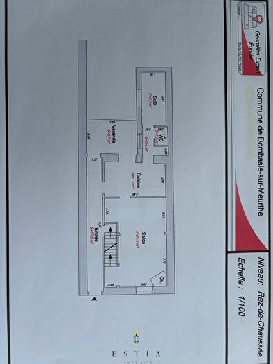 Maison à vendre - Dombasle-sur-Meurthe - 4 pièces - 3 chambres