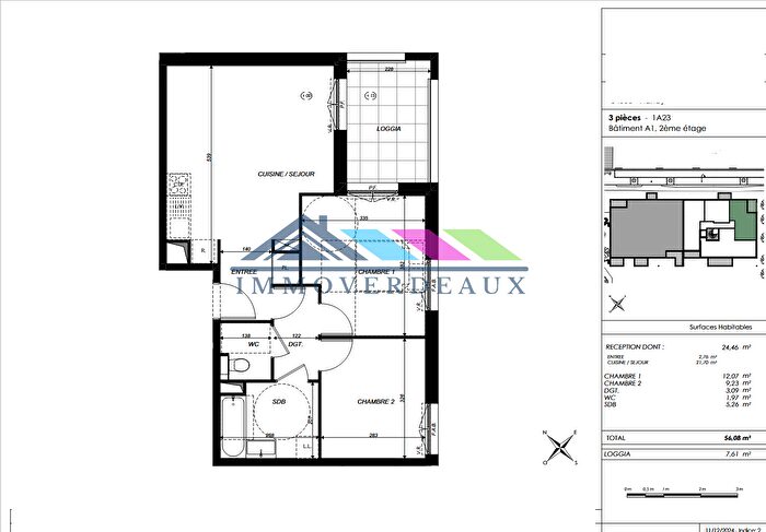 Appartement à vendre - Nancy, Stanislas, Meurthe - 3 pièces - 2 chambres