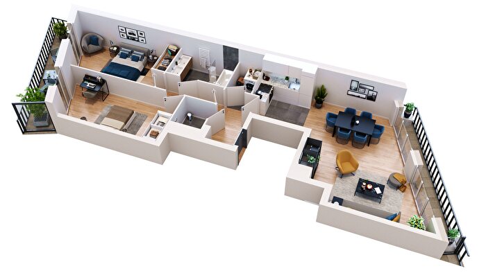 Appartement à vendre - Courbevoie, Marceau République - 3 pièces - 2 chambres