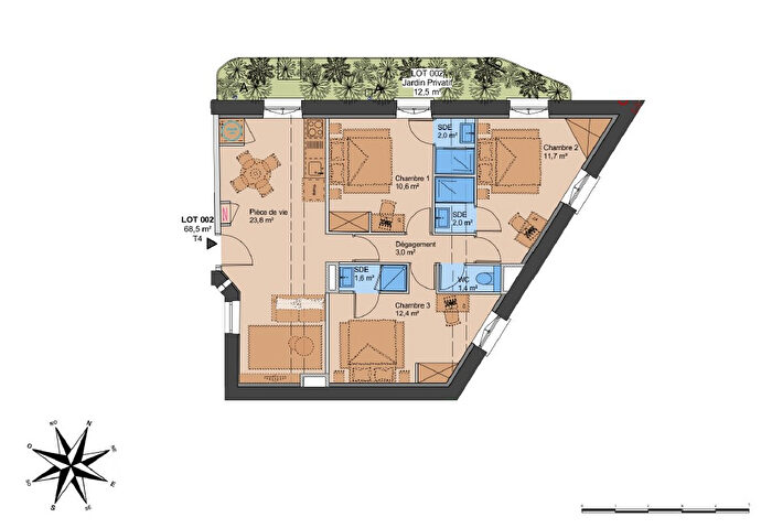 Appartement 1 pièce à vendre à Lyon 3ème, Monchat
