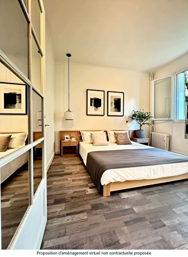 Appartement à vendre - Ris-Orangis, Réno, Gare, Oiseaux - 2 pièces - 1 chambre