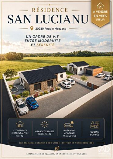 Poggio-Mezzana - Maison 3 pièces à vendre