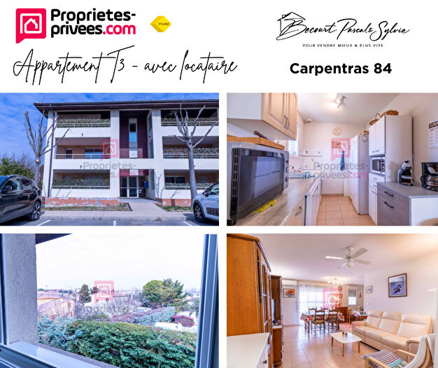 Appartement à vendre - Carpentras, Sud - 3 pièces - 2 chambres