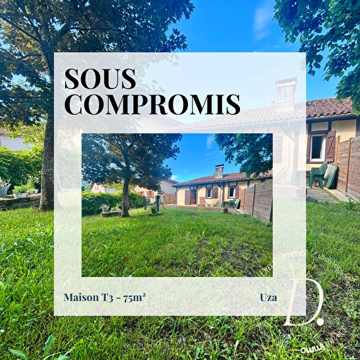 Maison à vendre - Uza - 3 pièces - 2 chambres