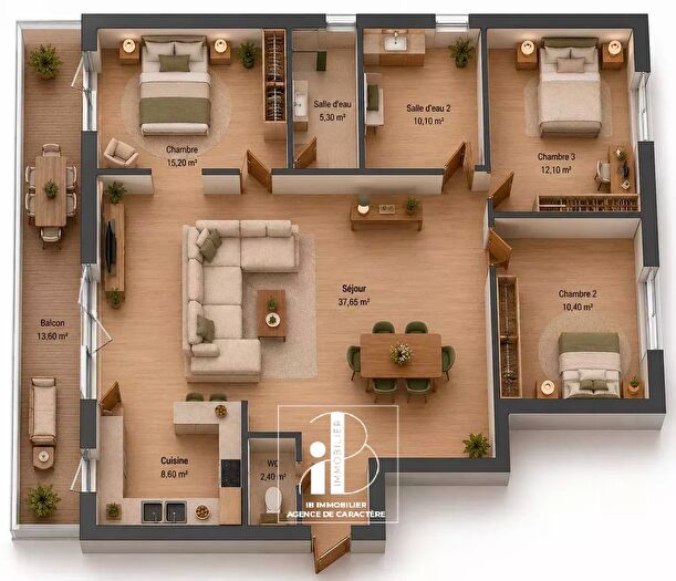 Appartement 4 pièces à vendre à Fontainebleau, France, Joffre