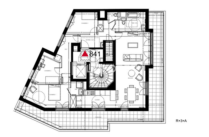 Appartement à vendre - Chatou, Ouest - 4 pièces - 3 chambres