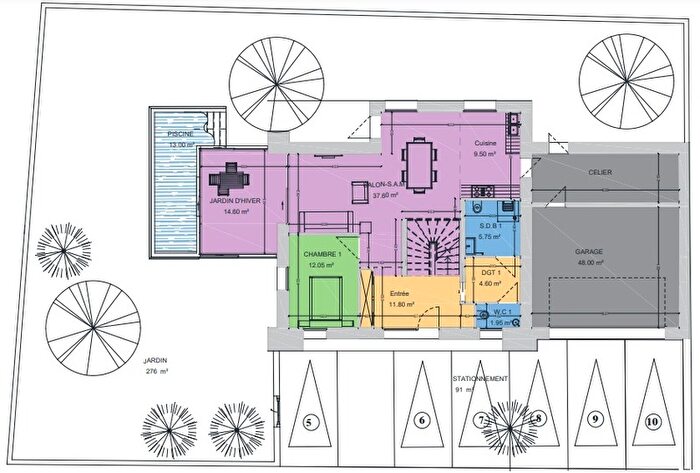 Maison à vendre - Cuvry - 7 pièces - 5 chambres
