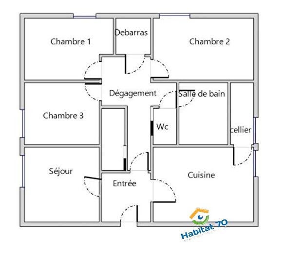 Appartement à louer - Lure - 4 pièces - 3 chambres