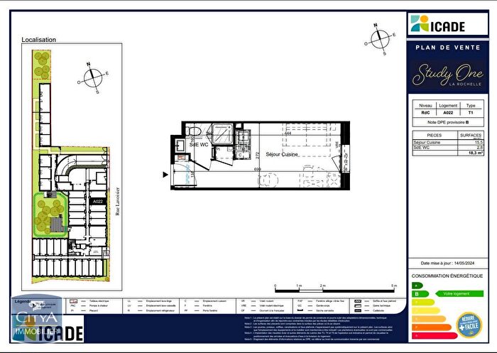 La Rochelle, Les Minimes - Appartement 1 pièce à louer
