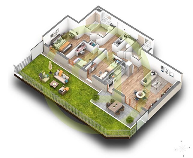 Appartement à vendre - Enghien-les-Bains - 4 pièces - 3 chambres