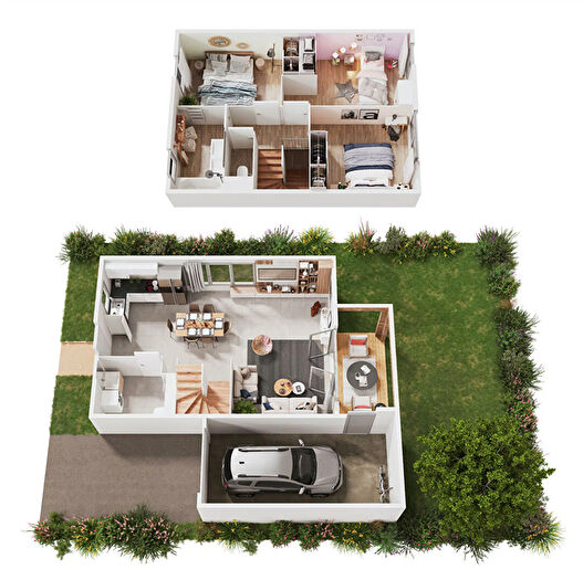 Maison à vendre - Tournefeuille, La Ramée - 4 pièces - 3 chambres