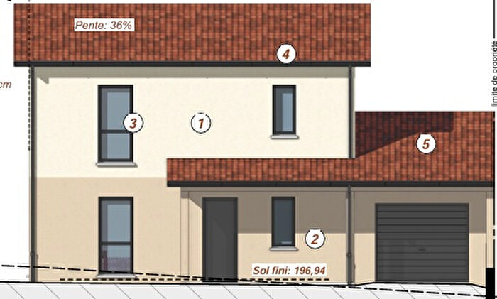 Maison à vendre - Guéreins - 4 pièces - 3 chambres