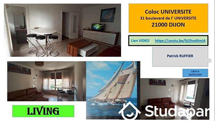Appartement à louer - Abattoirs, Dijon - 1 pièce - 3 chambres