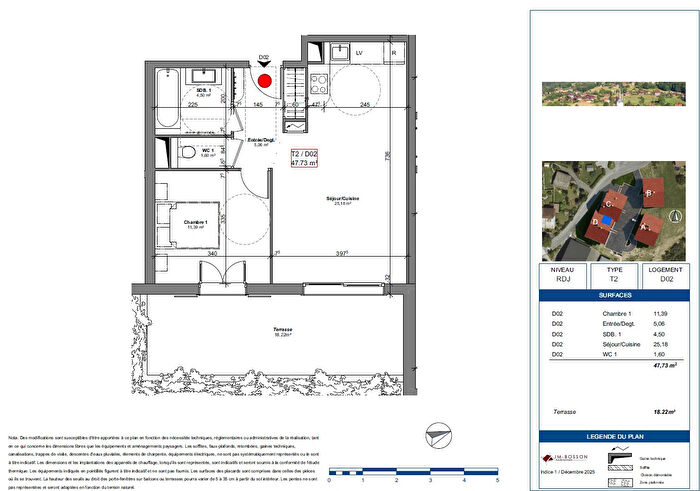 Cordon : Appartement 2 pièces à vendre