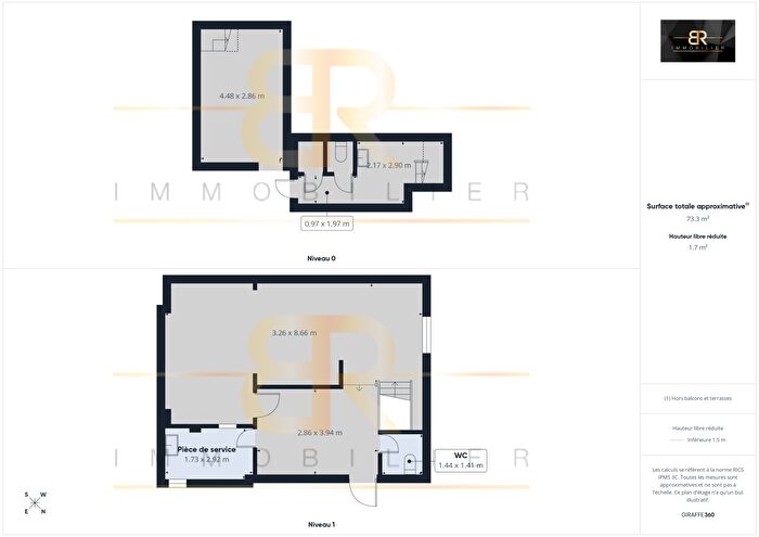 Pantin, Quatre Chemins Sud - Appartement 1 pièce à vendre