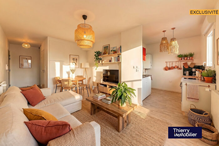 Appartement à vendre - Nantes, Sainte-Thérèse, Rond-Point de Vannes - 2 pièces - 1 chambre