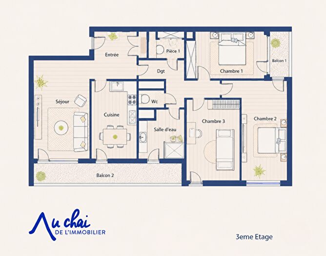 Gradignan, Centre-ville : Appartement 4 pièces à vendre