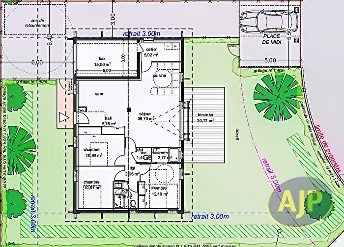 Maison à vendre - Biscarrosse, Coudiney, Latecoère, Le Micq, Dousse - 5 pièces - 3 chambres