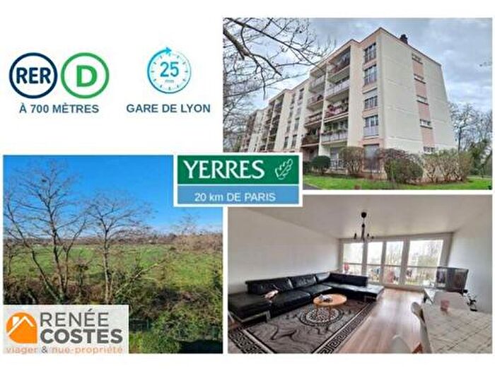 Appartement à vendre - Yerres, Rives de lYerres, Tournelles - 3 pièces - 2 chambres
