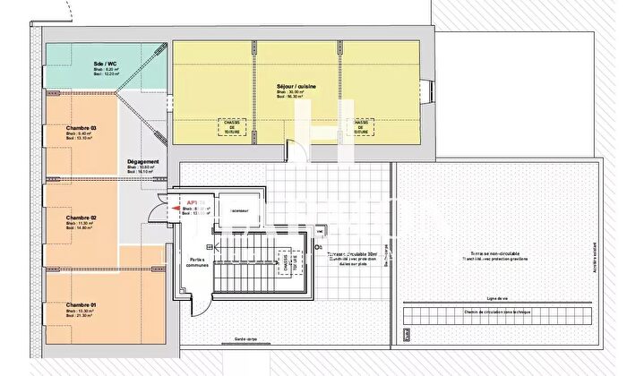 Appartement à vendre - Pau, Centre-ville - 5 pièces
