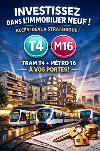 Appartement à vendre - Montfermeil, Bosquets - 2 pièces - 1 chambre