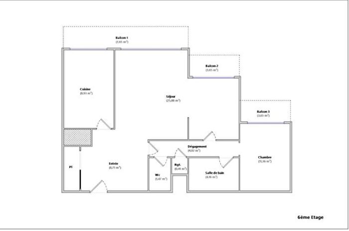 Appartement 3 pièces à Meaux, Beauval Verriere, à vendre