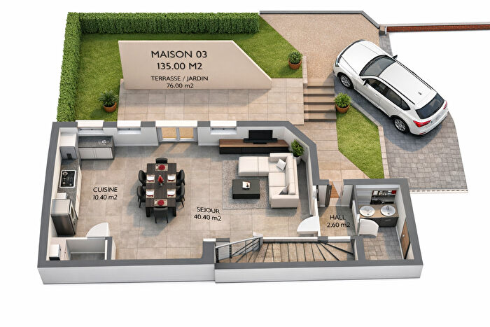 Maison à vendre - Épinal, Rive gauche - 6 pièces - 4 chambres