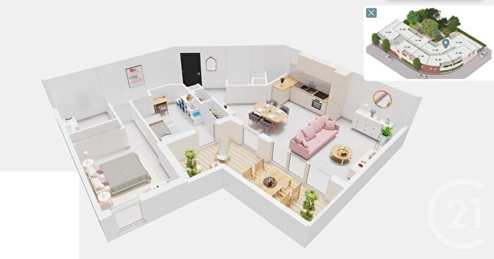 Appartement 3 pièces à vendre à Carbonne