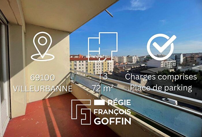 Appartement à louer - Gratte Ciel, Villeurbanne - 3 pièces - 2 chambres