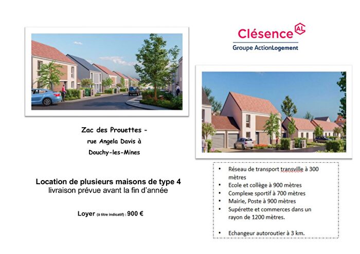 Douchy-les-Mines : Maison à louer