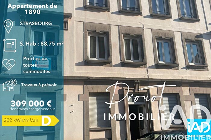 Appartement à vendre - Strasbourg, Neudorf, Etoile, Gare, Schluthfeld - 4 pièces - 2 chambres