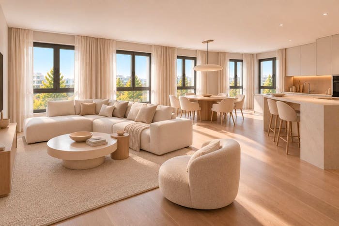 Bussy-Saint-Georges, Clos, Tillet, Génitoy, Golf : Appartement 3 pièces à vendre