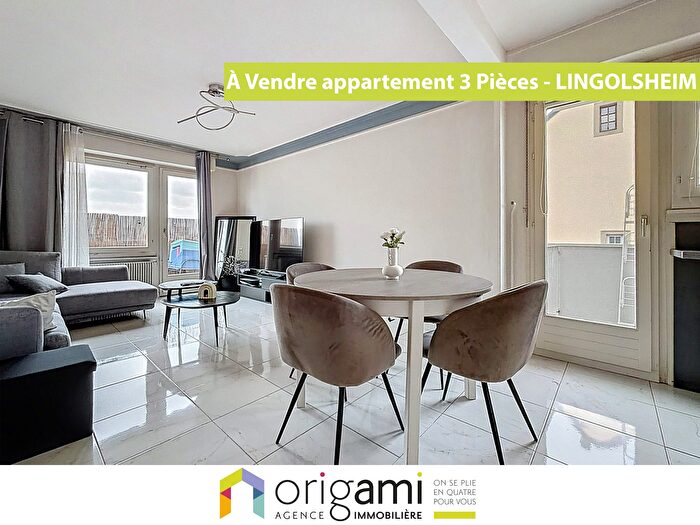 Appartement à vendre - Lingolsheim - 3 pièces - 2 chambres