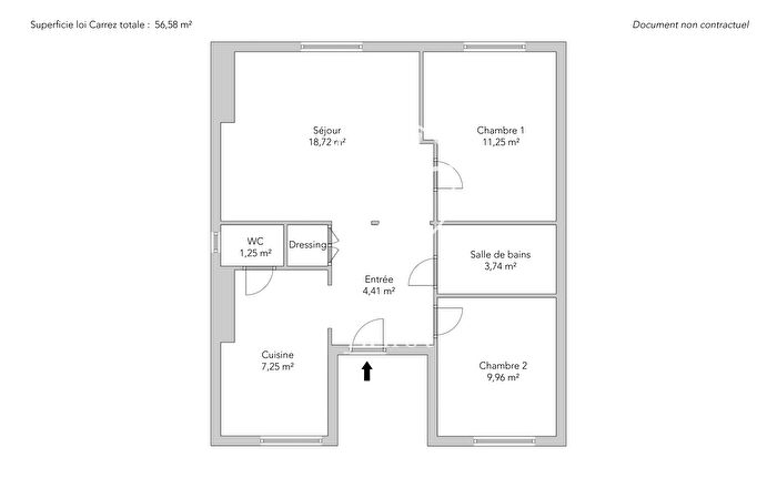 Paris 16ème, Passy, Maison de la Radio, Muette-Sud : Appartement 3 pièces à vendre