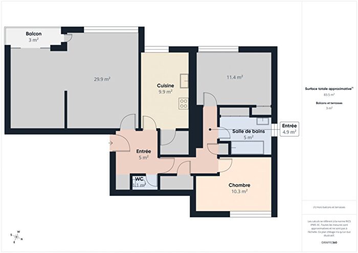 Appartement à vendre - Vitry-sur-Seine, Le Fort - 4 pièces - 3 chambres