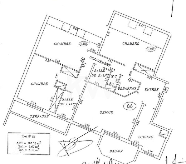 Appartement 4 pièces à Courbevoie, Marceau République, à vendre