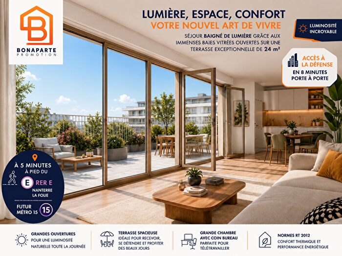 Nanterre, Parc Nord - Maison 2 pièces à vendre
