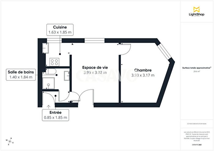 Appartement à vendre - Noisy-le-Sec, Sablière - 2 pièces - 1 chambre
