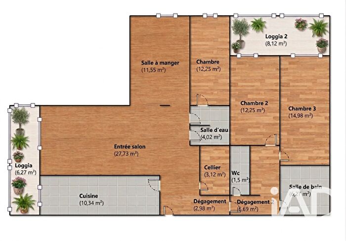 Gennevilliers, Le Luth : Appartement 5 pièces à vendre