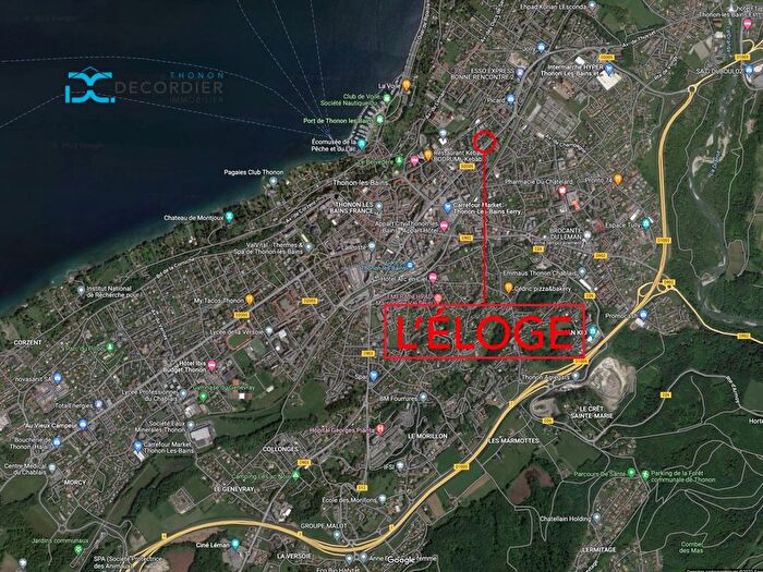 Appartement à vendre - Thonon-les-Bains, Est - 3 pièces - 2 chambres